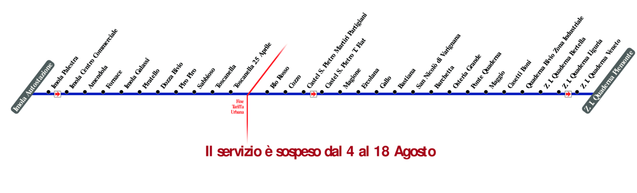 Linea 136: Imola - Z.I. Quaderna | TPER - Trasporto Passeggeri Emilia ...