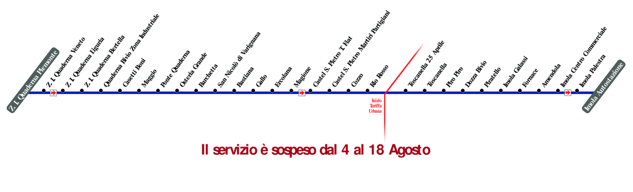 Linea 136: Imola - Z.I. Quaderna | TPER - Trasporto Passeggeri Emilia ...